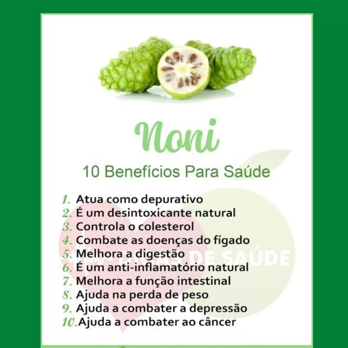 Noni Fruta Noni Orgânico Natural - Gaboli Naturals