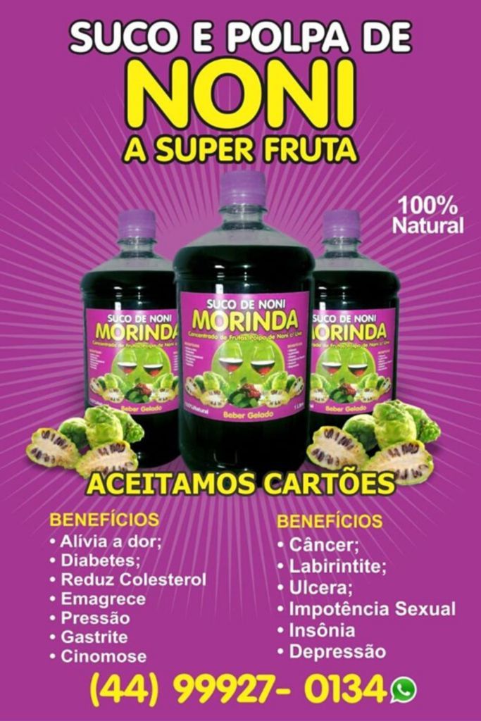 Noni Fruta Noni Orgânico Natural - Gaboli Naturals