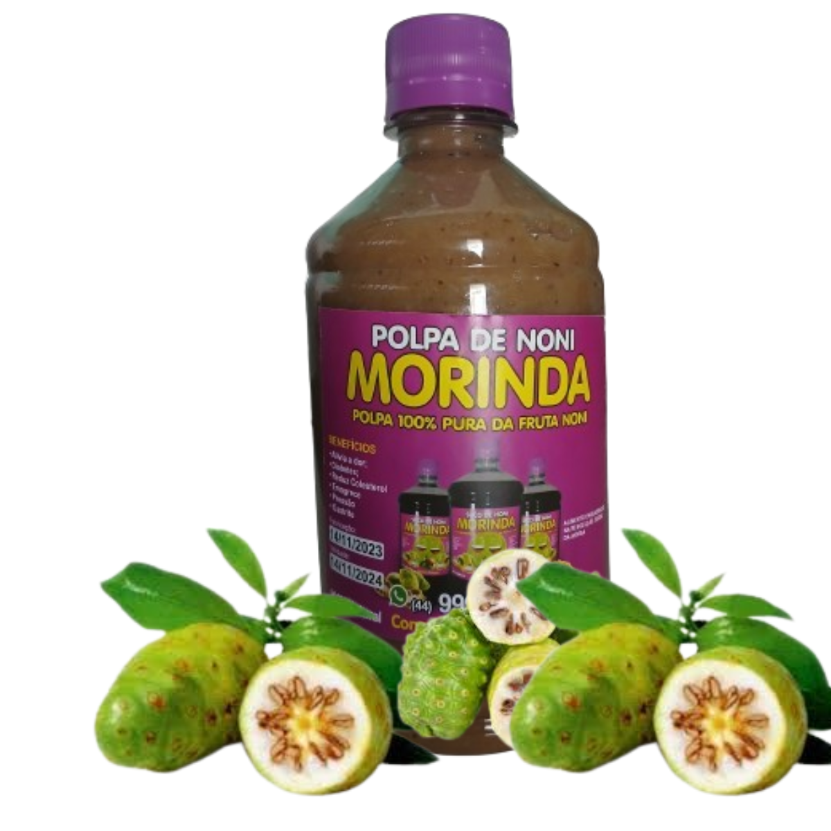 Polpa 100% De Noni Fruta Noni Orgãnico Natural Pronta Entrega 1000 ml 1 ...