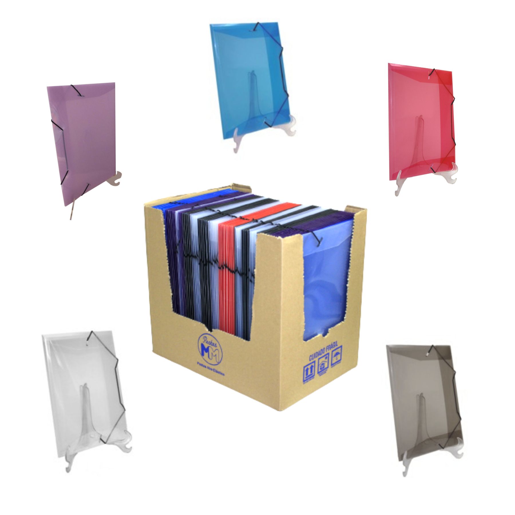 Pasta Escolar Kit 300un Escolar Papelaria Escritório Atacado Revenda ...