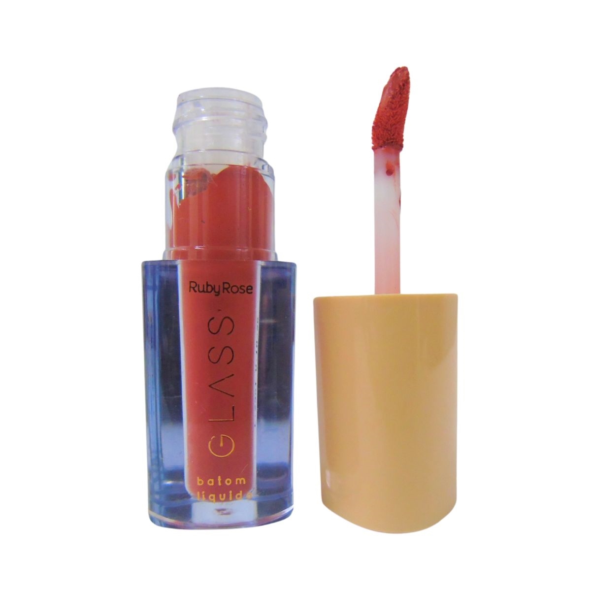 Batom Líquido Velvety Glass- Ruby Rose - MAKE MARA