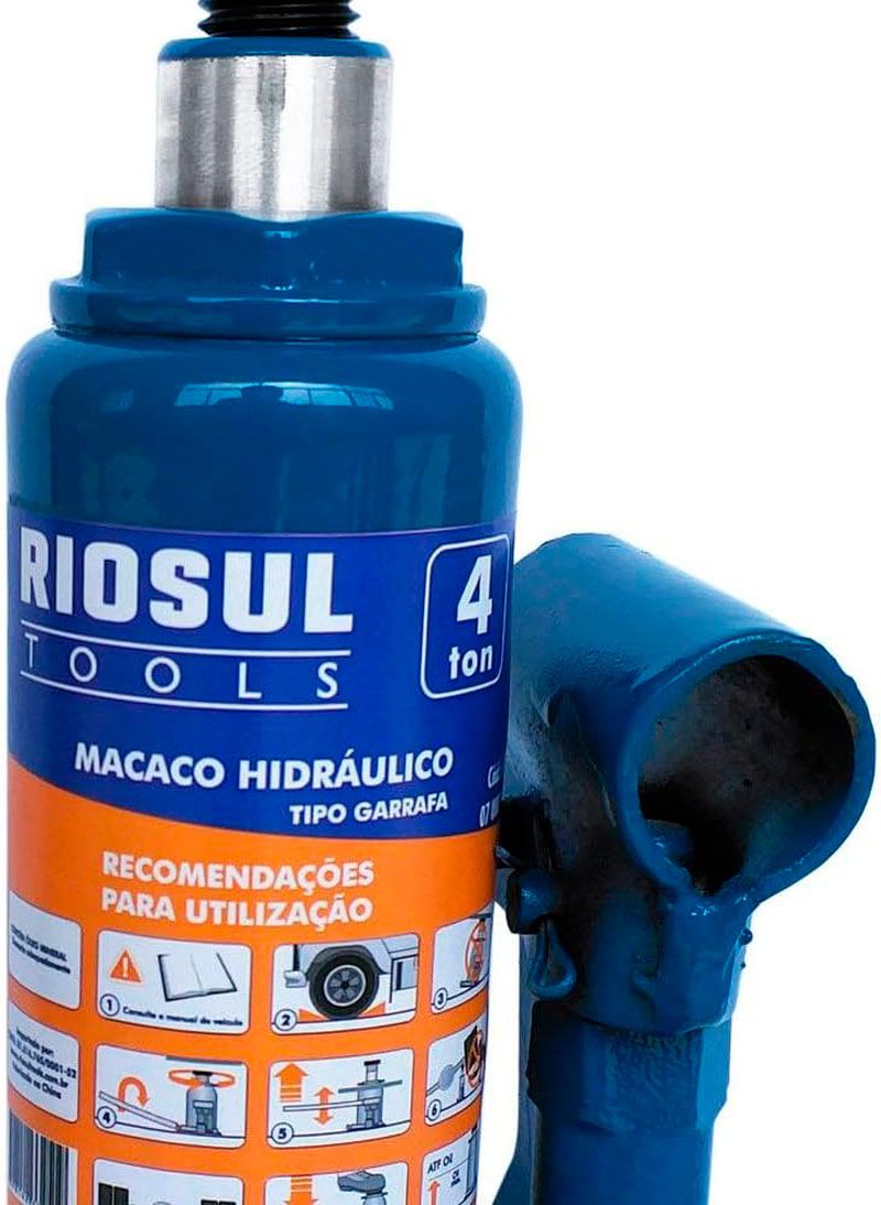 Macaco Hidráulico Tipo Garrafa para 4 Toneladas com Fuso de Regulagem ...