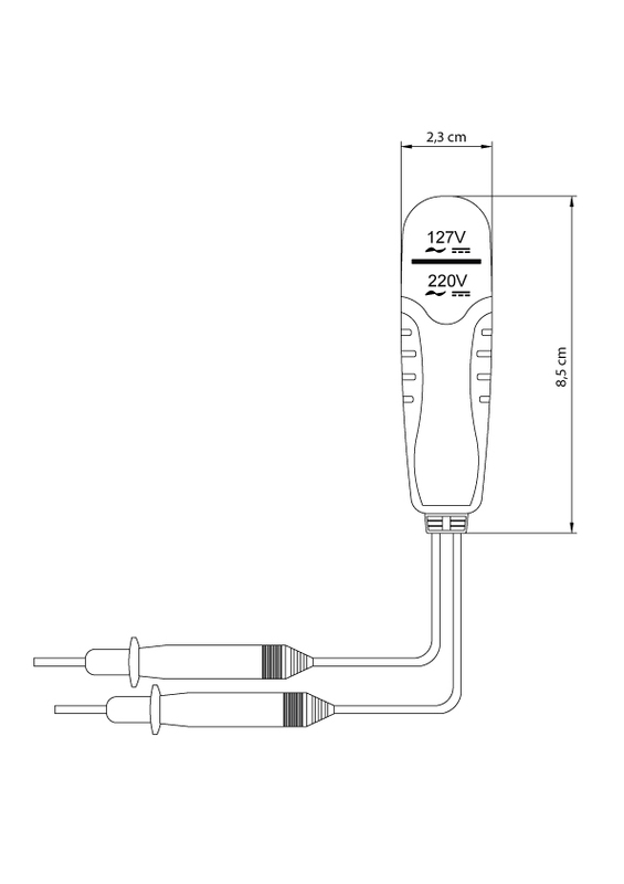 Detector de Tensões 127 V 220 V Tramontina MASTER com Corpo em ABS ...