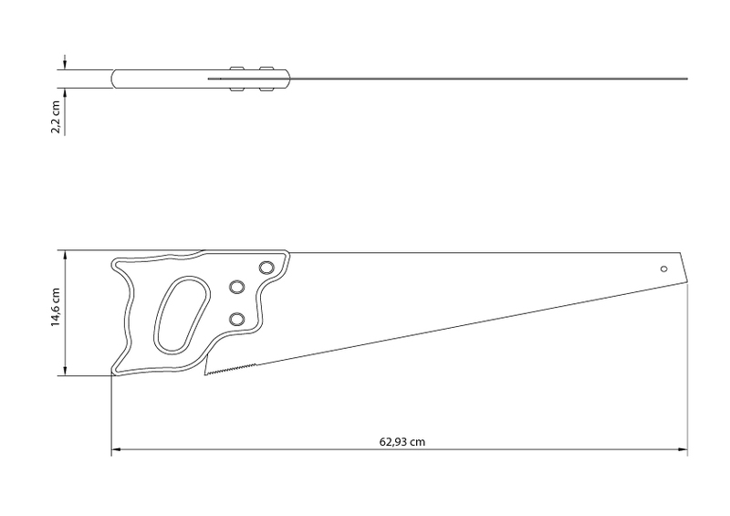 Serrote Profissional Tramontina MASTER 22" com 7 Dentes por Polegada em ...