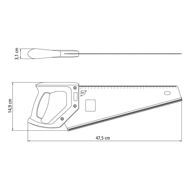Serrote Tramontina MASTER Supercut 15" com 7 Dentes por Polegada Lâmina ...