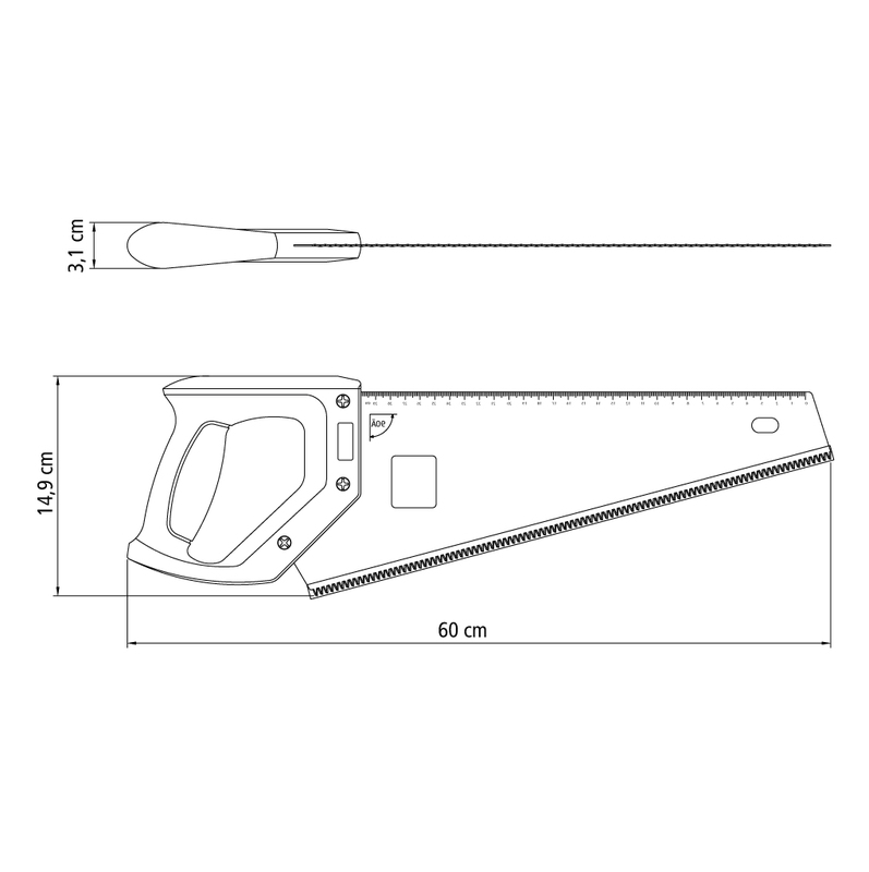 Serrote Tramontina MASTER Supercut 22" com 7 Dentes por Polegada Lâmina ...