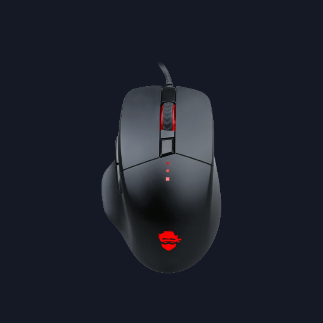 Mouse Gamer Ninja Control, RGB, 6 Botoes, 3200 DPI, Black, MS-GN ...