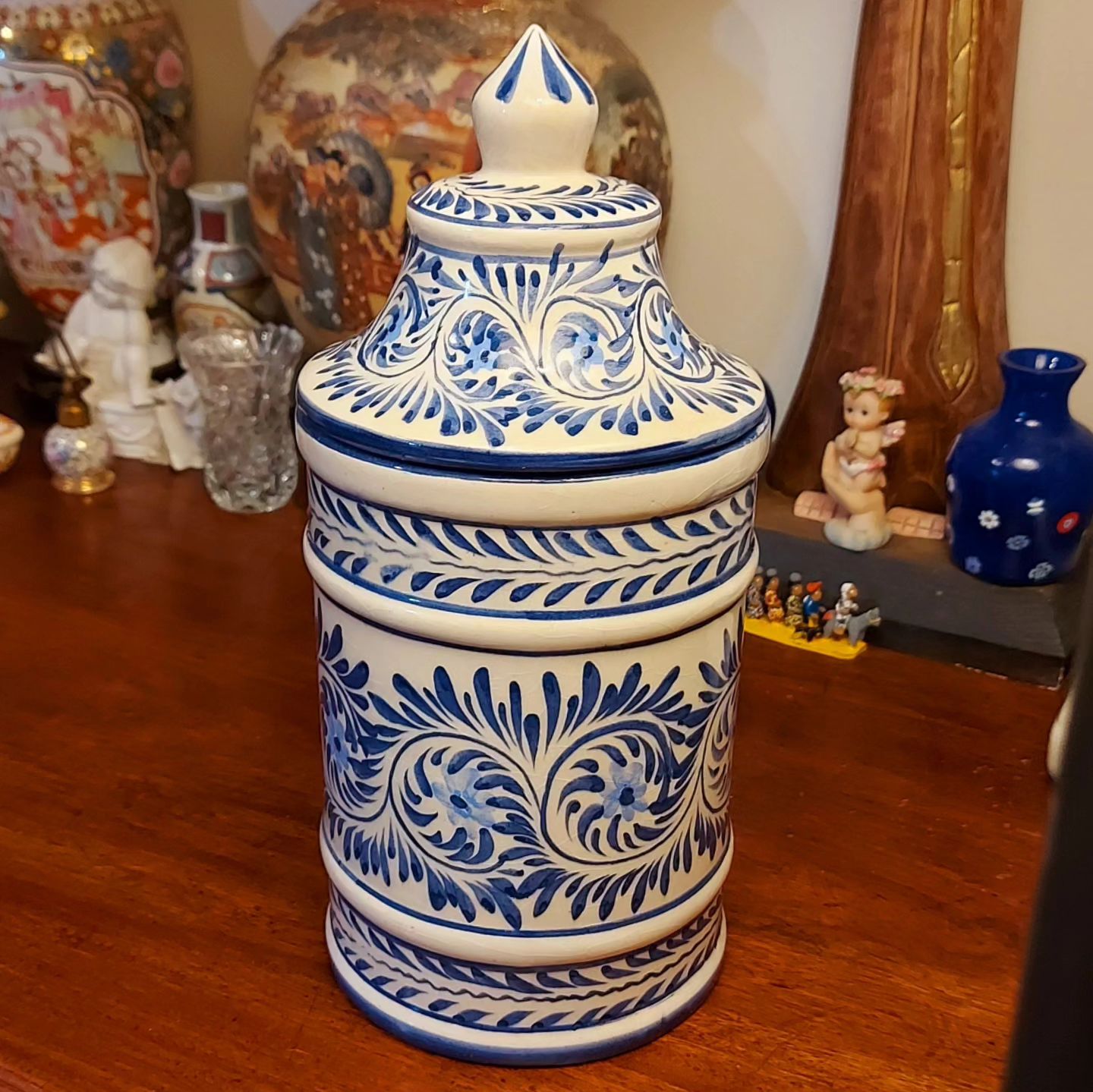 Antigo pote estilo boião em cerâmica - Dônama Antiquário