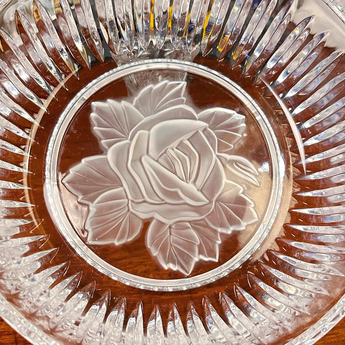Antiga tigela em Cristal Alemão Goebel. - Dônama Antiquário