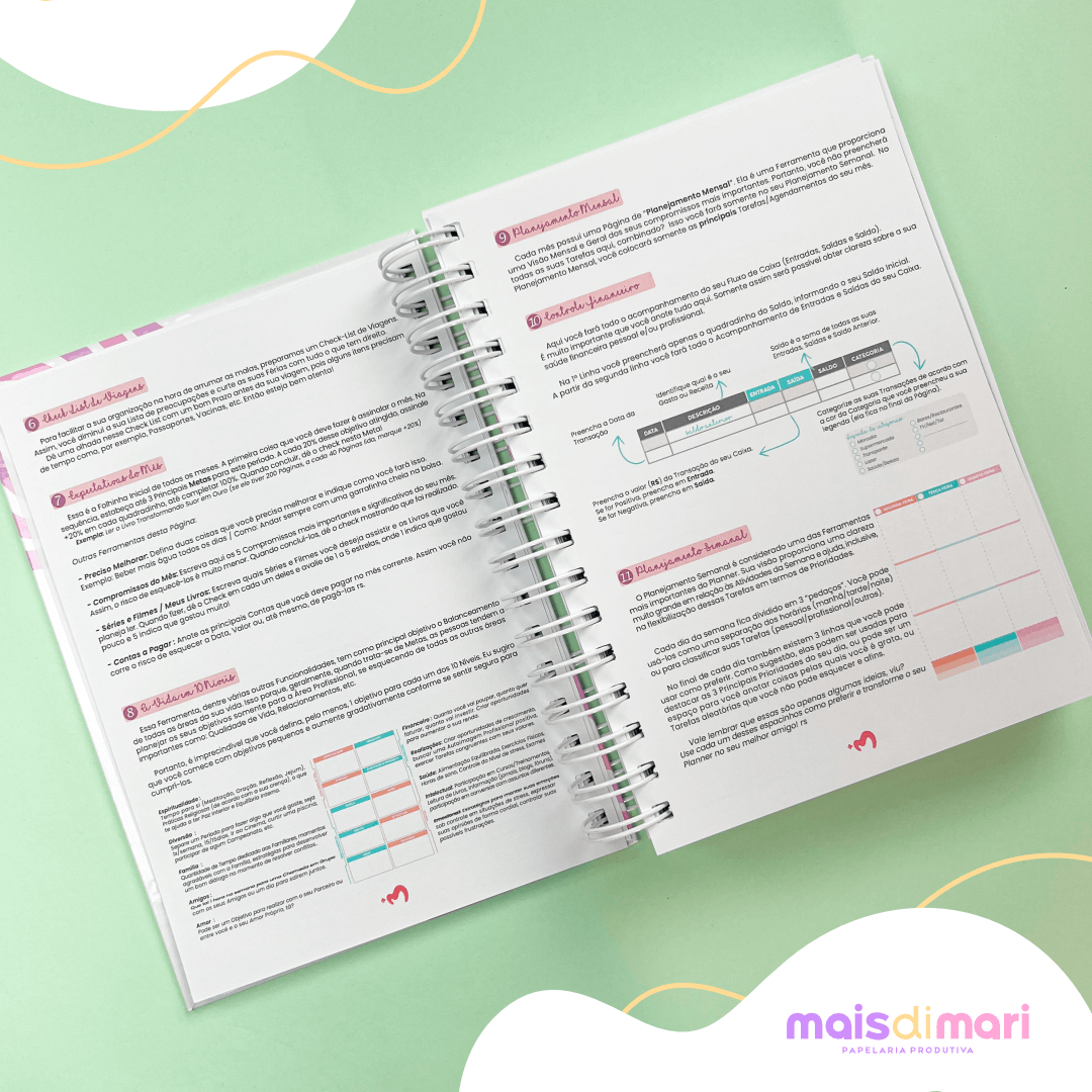 Planner Permanente : Capa Personalizada - maisdimari - Papelaria ...