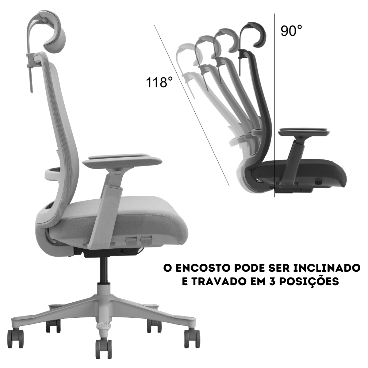Cadeira de Escritório V1 Connect Ergonômica - Albha Store