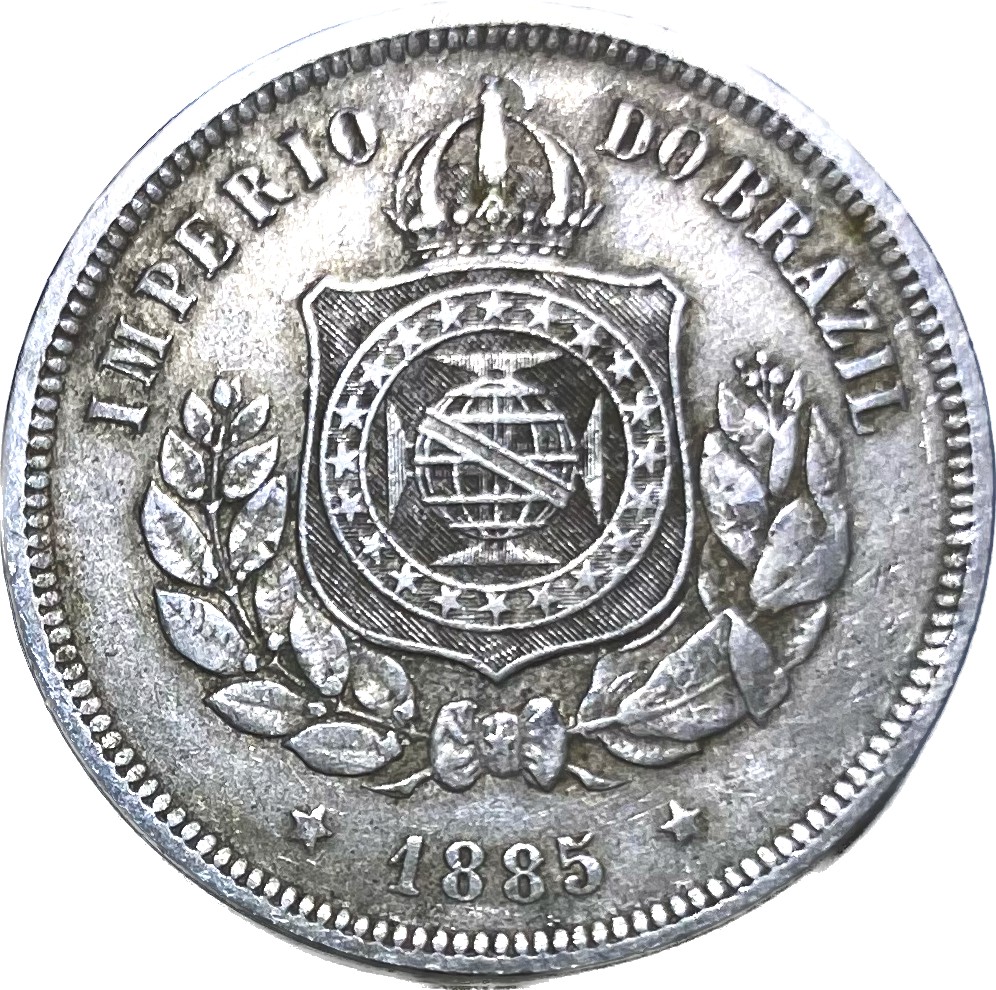 Moeda de 100 Réis do Período Imperial do Brasil (1885). - NEP ...