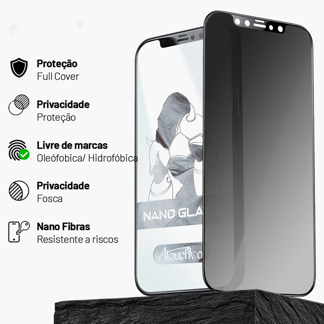 Pelicula para iPhone 16 Atouchbo Nano Series Priva Fosca - GCM Cases | Capinhas para Celular e ...