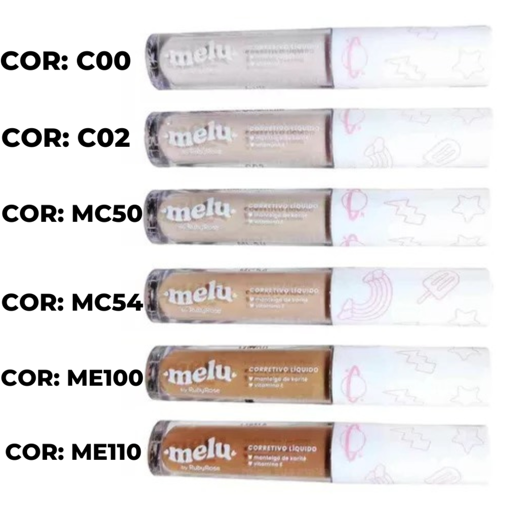 Corretivo Liquido - MELU - Favorita - Loja de Maquiagem