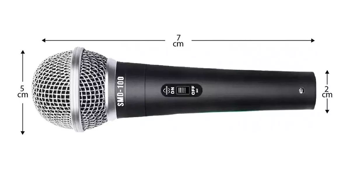 Microfone Dylan com Fio Dinâmico SDM-100 - Music Net Instrumentos Musicais