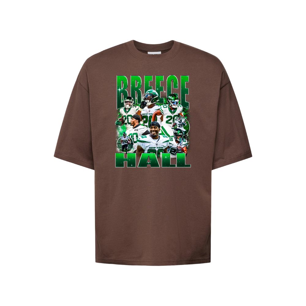 Camiseta Oversized Streetwear Masculina Bootleg - Breece Hall - Moletonia