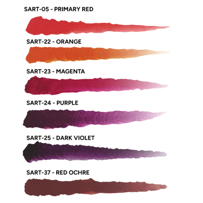 Conjunto Tintas Acrílicas Artist - THIN RED LINE - Scale75 (Box x6 20m - Sua loja de pintura!