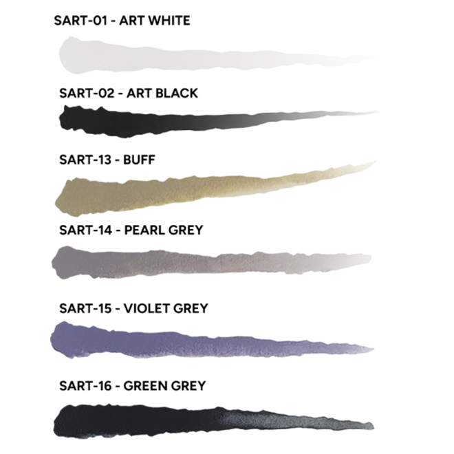 Conjunto Tintas Acrílicas Artist - SHADES OF GREY - Scale75 (x6 20ml ...