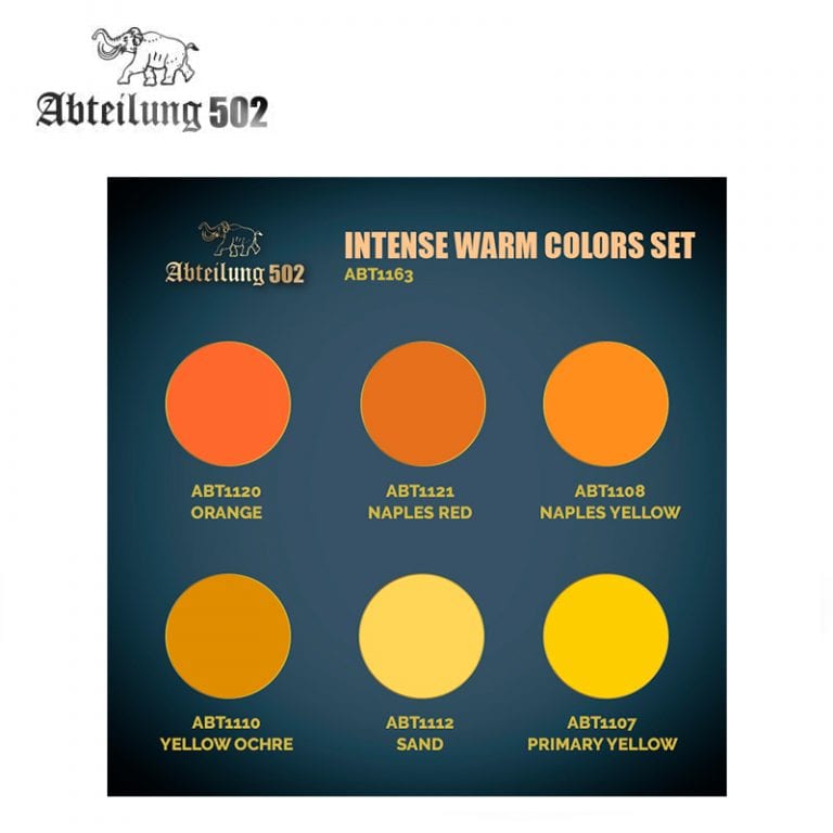 Conjunto Tintas Acrílicas INTENSE WARM COLORS - AK Interactive/Abteilu ...