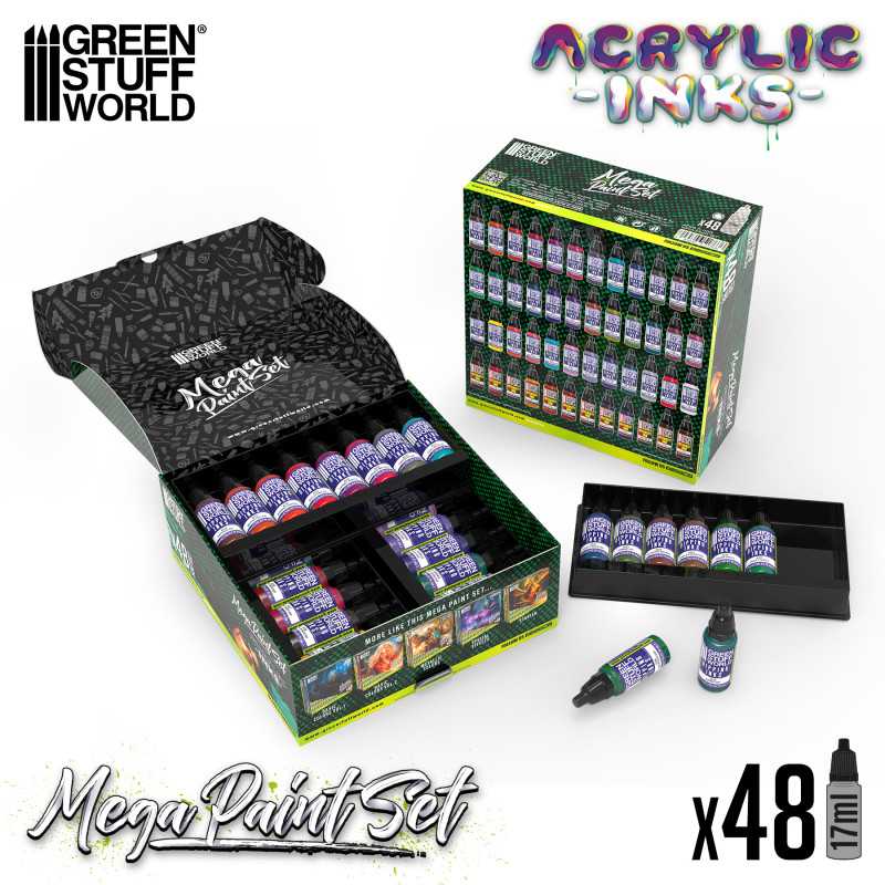 MEGA SET dipping inks da Green Stuff World (Box x48 60ml) - Sua loja de ...