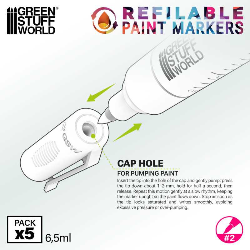 Marcador Recarregável 2mm - Green Stuff World (Box x5) - Sua loja de ...