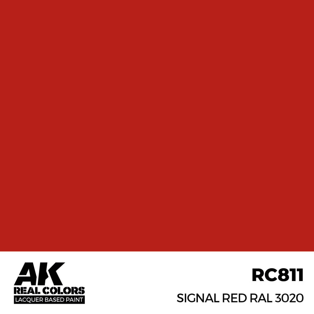 Tinta Laca Real Colors SIGNAL RED RAL 3020 - AK Interactive (17ml ...