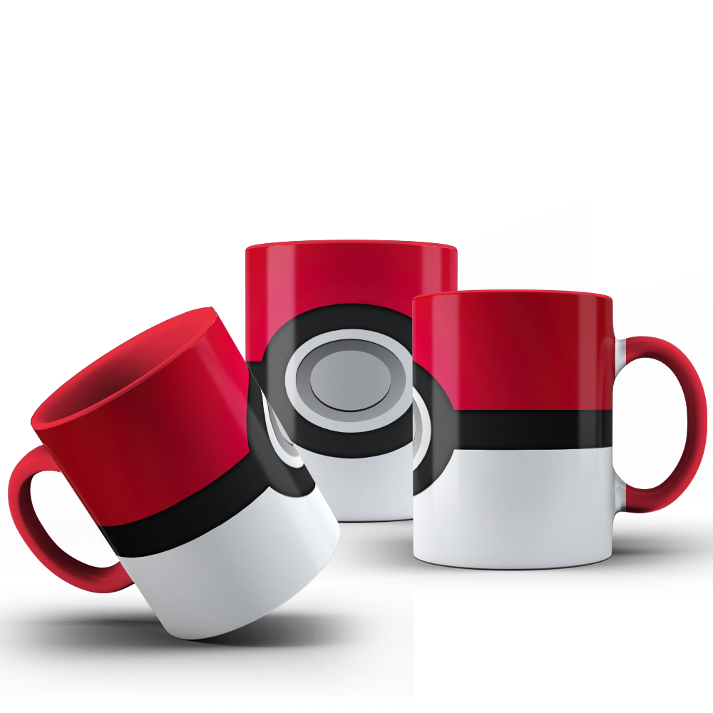 Caneca Anime Pokebola Pokemon #496 - ARCADE GEEK