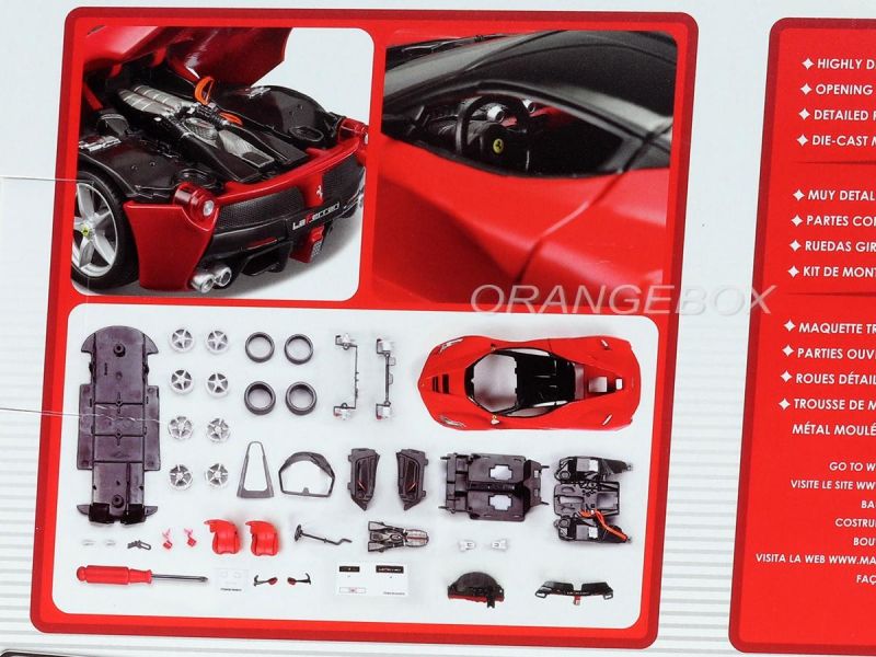 Kit Montar Ferrari LaFerrari 1:24 Maisto Vermelho - 19 anos! Loja on ...