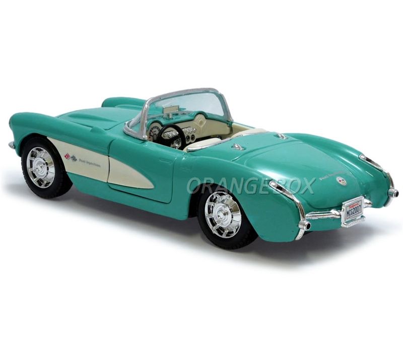 Chevrolet Corvette 1957 1:24 Maisto Verde - 18 anos! Loja on-line de ...