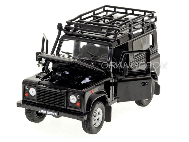 Land Rover Defender 1:24 Welly Preto - 19 anos! Loja on-line de ...
