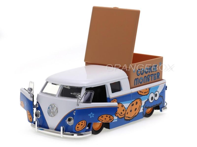 Volkswagen Kombi Pick-Up Bus 1962 + Figura Cookie Monster (em metal ...