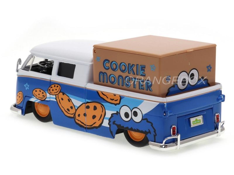 Volkswagen Kombi Pick-Up Bus 1962 + Figura Cookie Monster (em metal ...