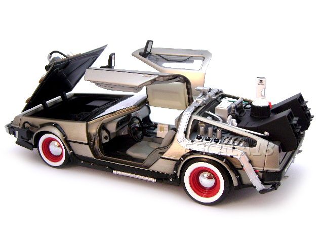 Delorean Time Machine Back to the Future SunStar 1:18 Parte 3 - 18 anos ...