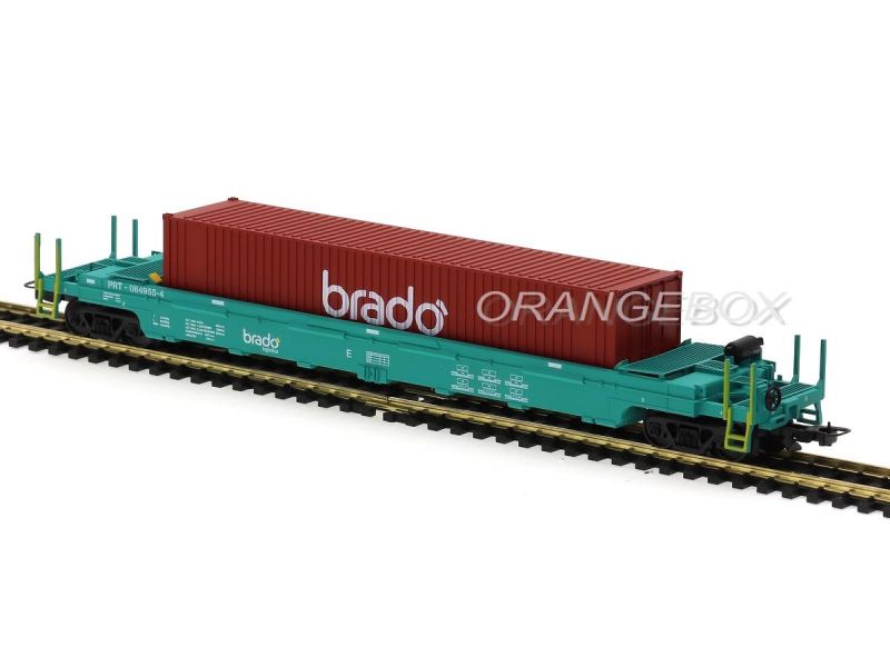 Vagão Logística PRT Brado Double Stack 1:87 HO Frateschi - 2112 - 18 ...