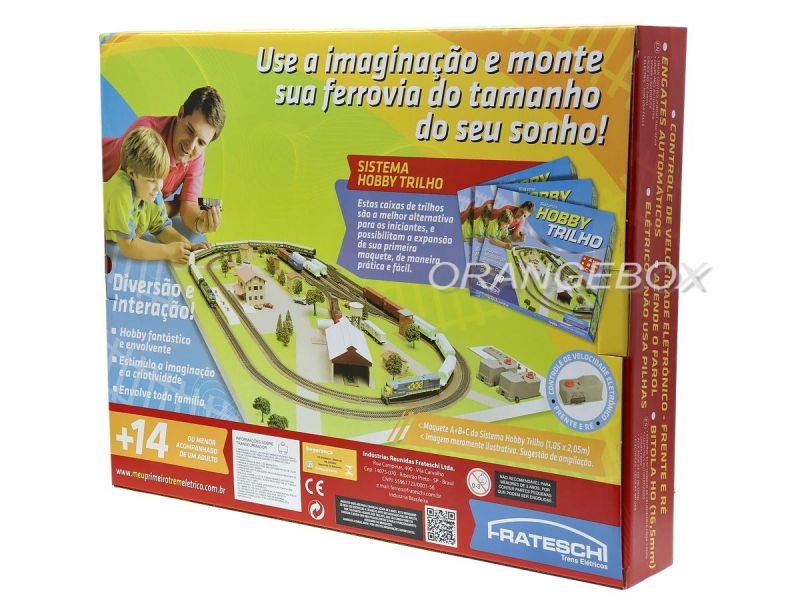 Trem Elétrico Completo - Trem de Passageiros STA Cruz RFFSA 1:87 HO ...