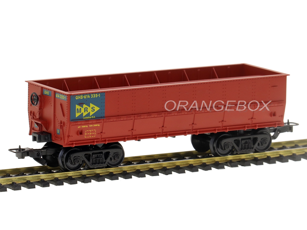 Trem Elétrico Completo - Trem de Carga MRS 1:87 HO Frateschi - 6522 ...