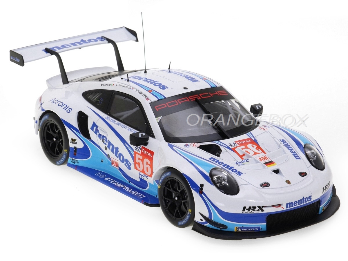 Porsche 911 RSR Mentos 24H LeMans 2020 1:18 Ixo Models - 20 anos! Loja ...