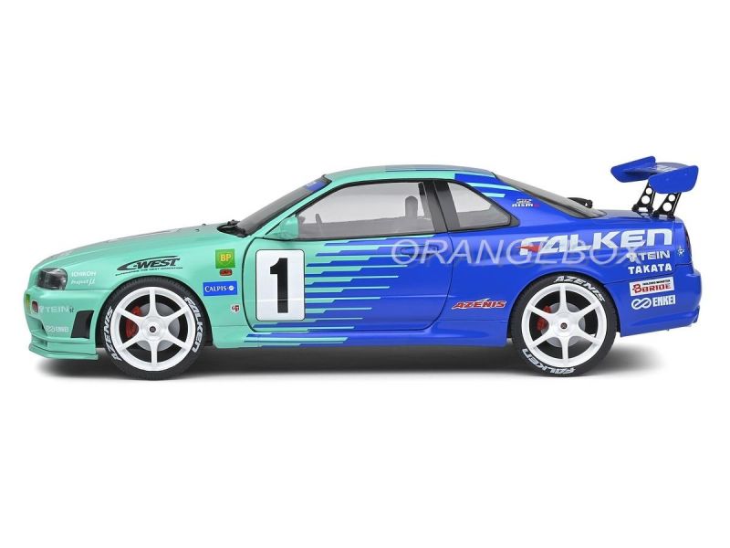 Nissan Skyline GT-R (R34) 1999 JGTC 2001 1:18 Solido - 20 anos! Loja on ...