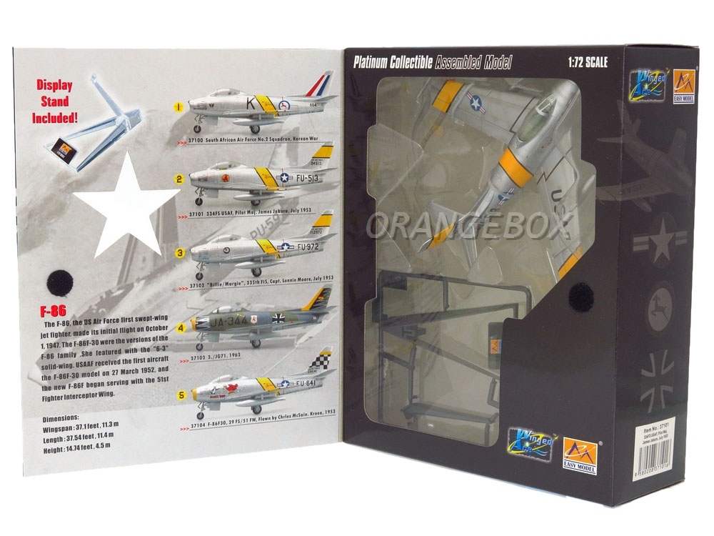 Avião F86 334FS USAF 1953 Easy Model 1:72 - 17 anos! Loja on-line de ...