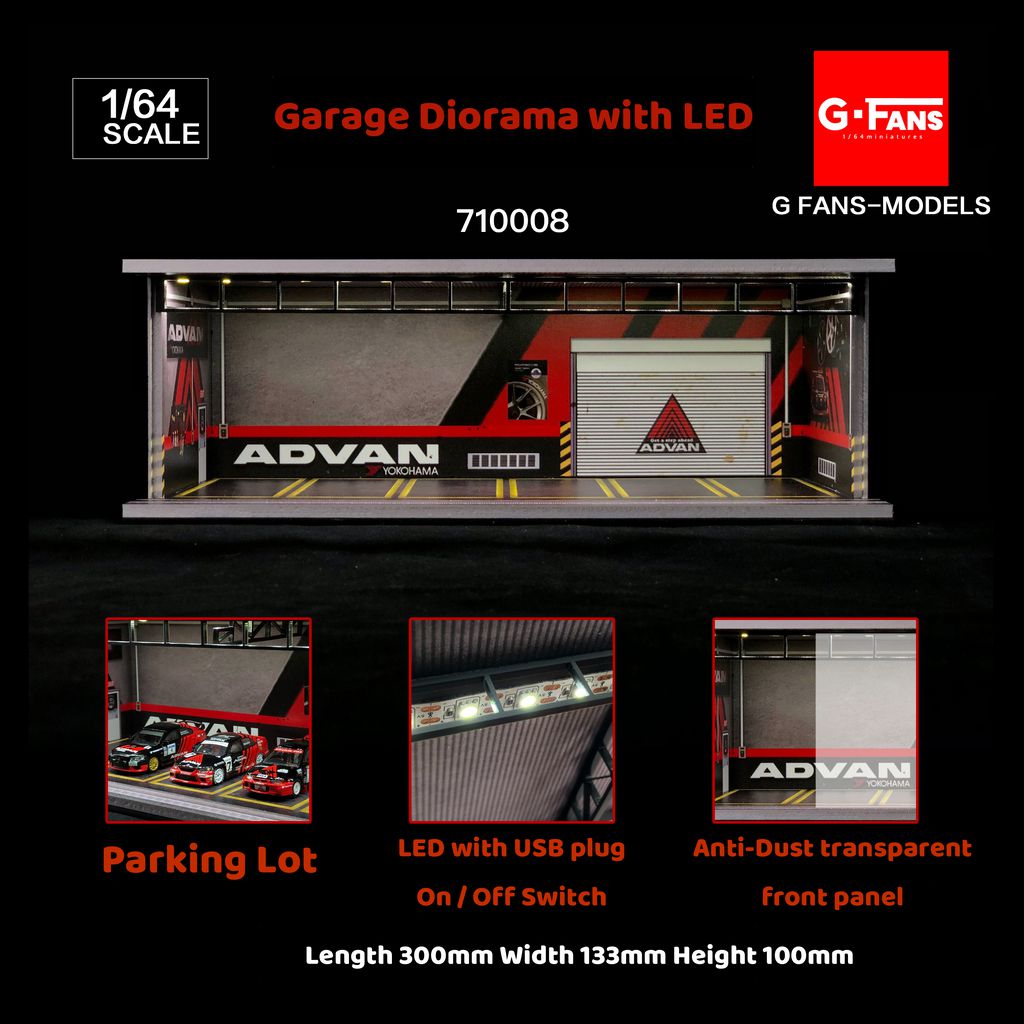 Diorama Garagem Advan 1:64 G.Fans c/ Leds - 19 anos! Loja on-line de ...
