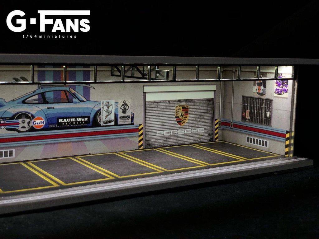 Diorama Garagem Porsche RWB 1:64 G.Fans c/ Leds - 19 anos! Loja on-line ...