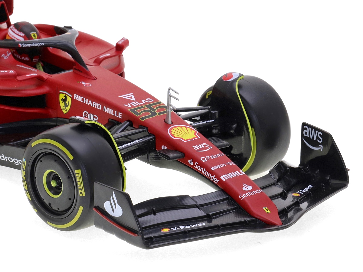 Fórmula 1 Ferrari F1-75 Scuderia 2022 Carlos Sainz Jr 1:18 Bburago - 18 anos! Loja on-line de ...