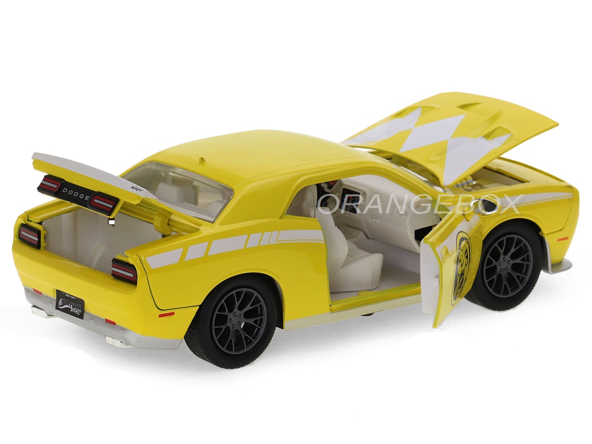 Dodge Challenger SRT Hellcat 2015 Power Rangers + Figura Jada Toys 1:24 ...