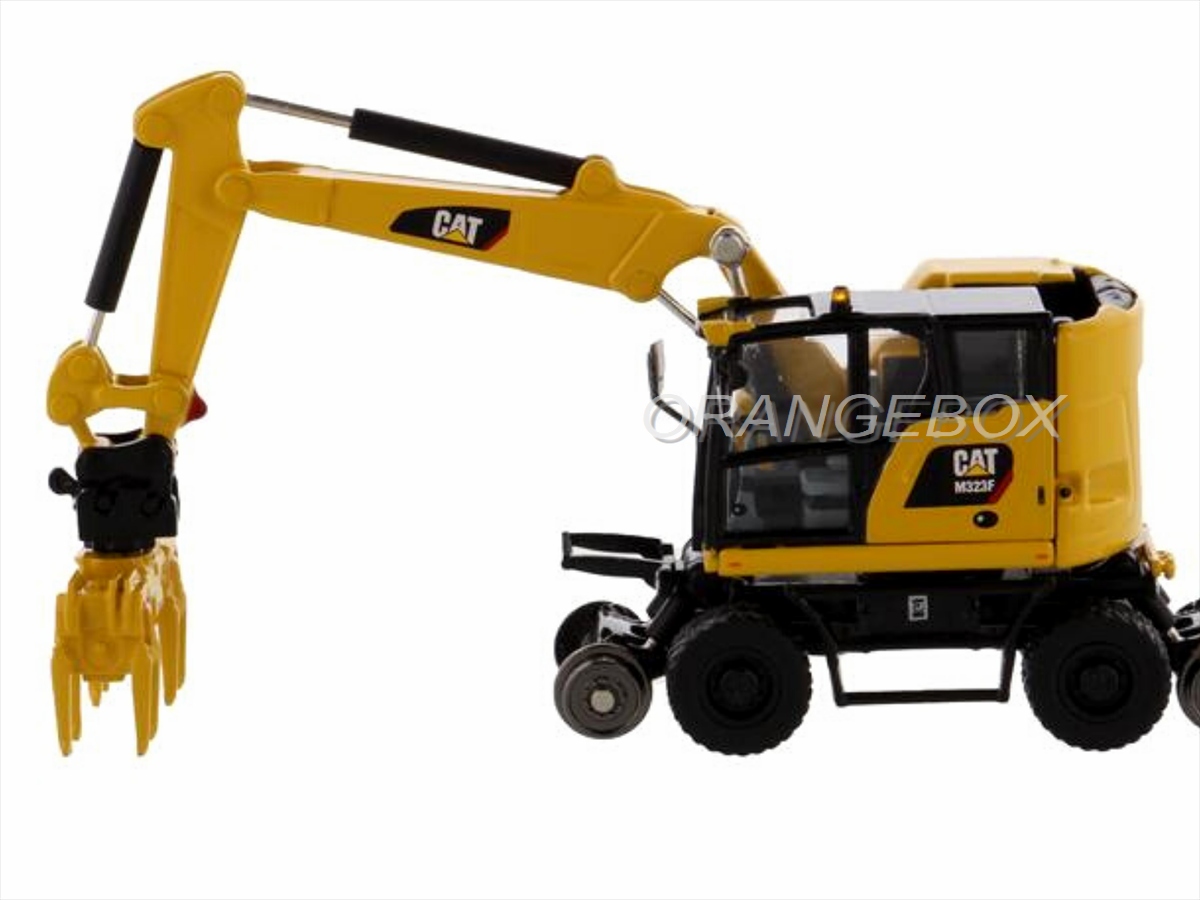 Escavadeira Ferroviária Caterpillar M323F 1:87 HO Diecast Masters - 20 ...