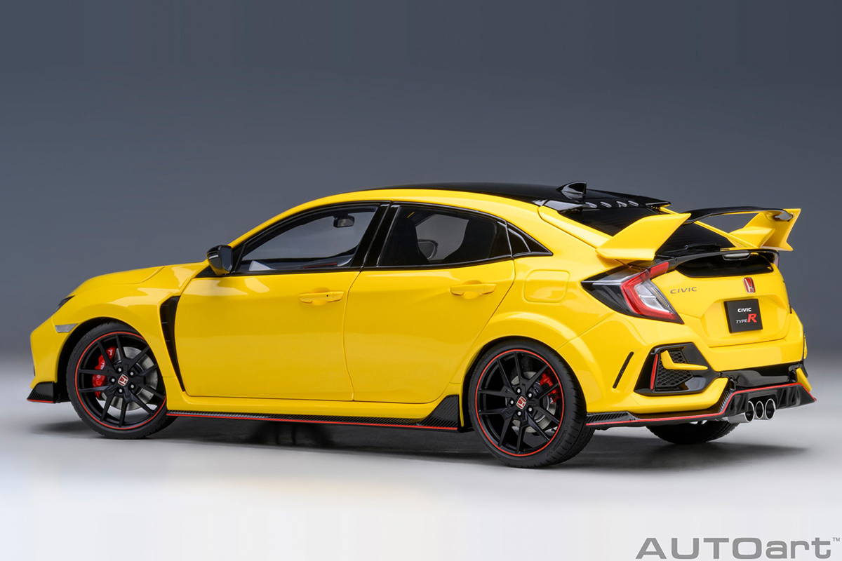 Honda Civic Type R (FK8) 2021 Limited Edition 1:18 Autoart Amarelo - 19 ...