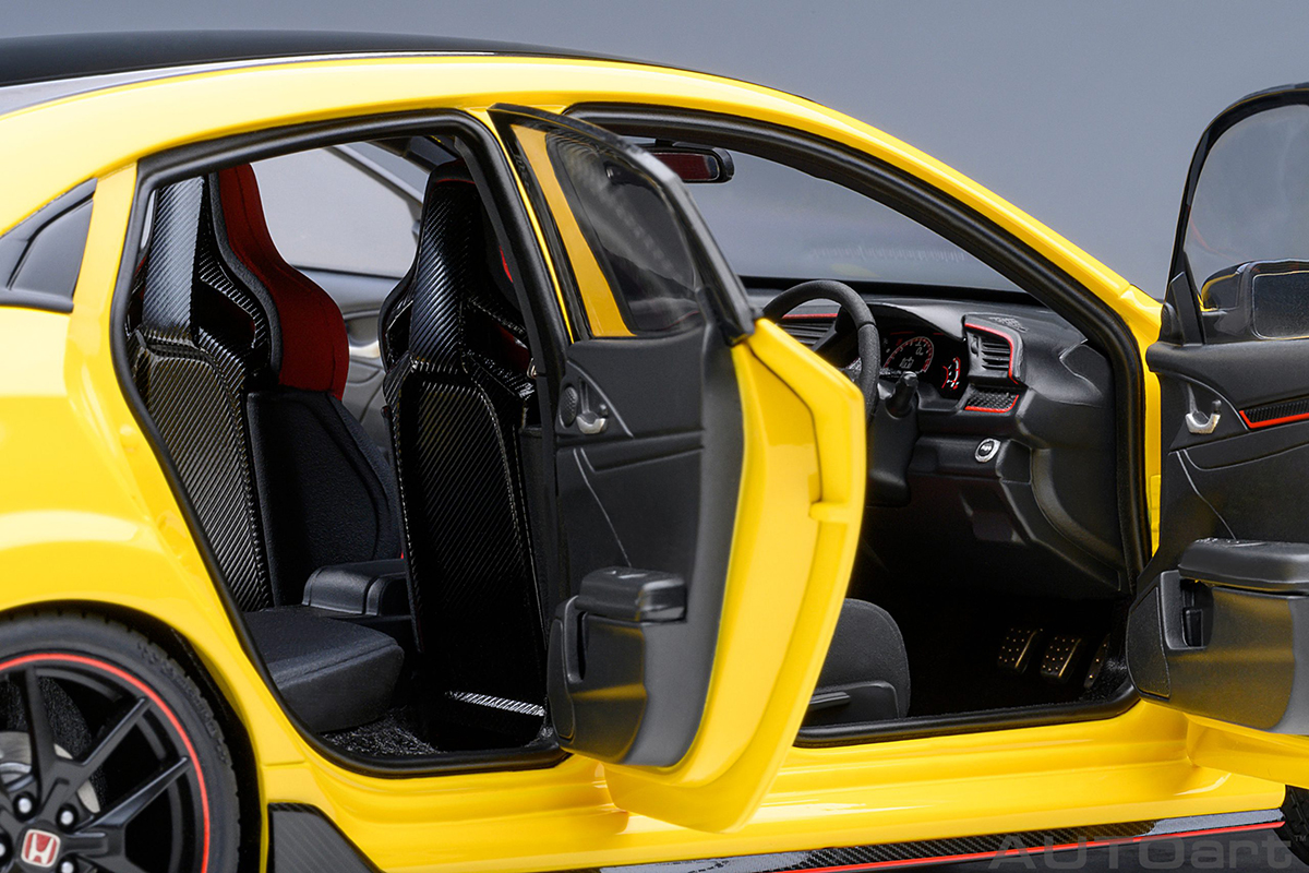 Honda Civic Type R (FK8) 2021 Limited Edition 1:18 Autoart Amarelo - 19 ...