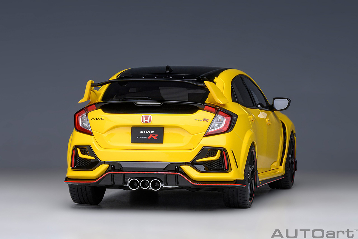 Honda Civic Type R (FK8) 2021 Limited Edition 1:18 Autoart Amarelo - 19 ...