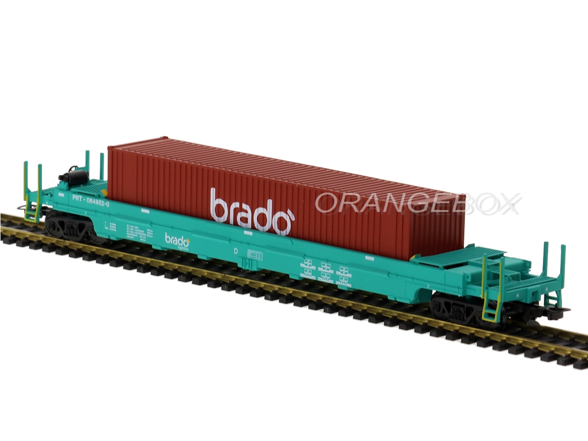 Vagão Logística PRT Brado Double Stack 1:87 HO Frateschi - 2112 - 19 ...