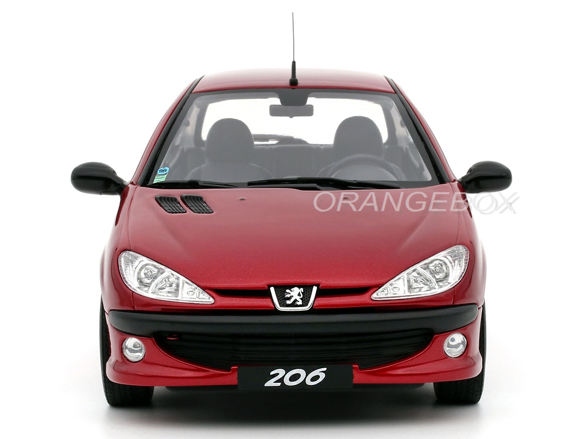 Peugeot 206 S16 1999 1:18 OttOmobile Vermelho - 19 anos! Loja on-line de miniaturas colecionáveis!