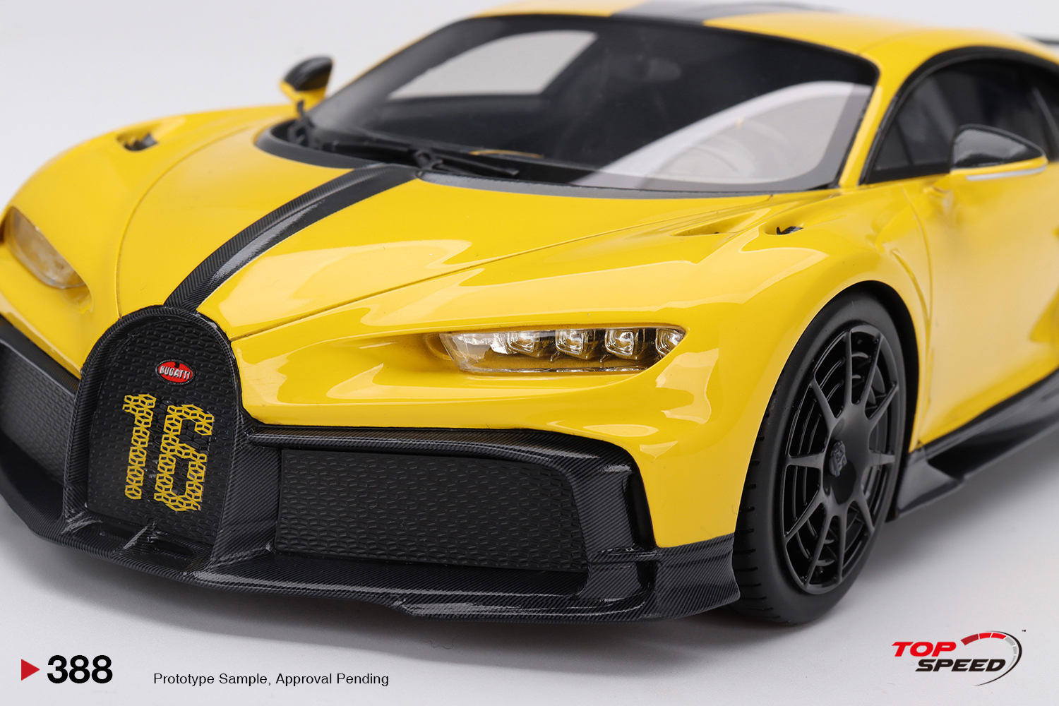 Bugatti Chiron Pur Sport 1:18 TopSpeed Amarelo - 20 anos! Loja on-line ...